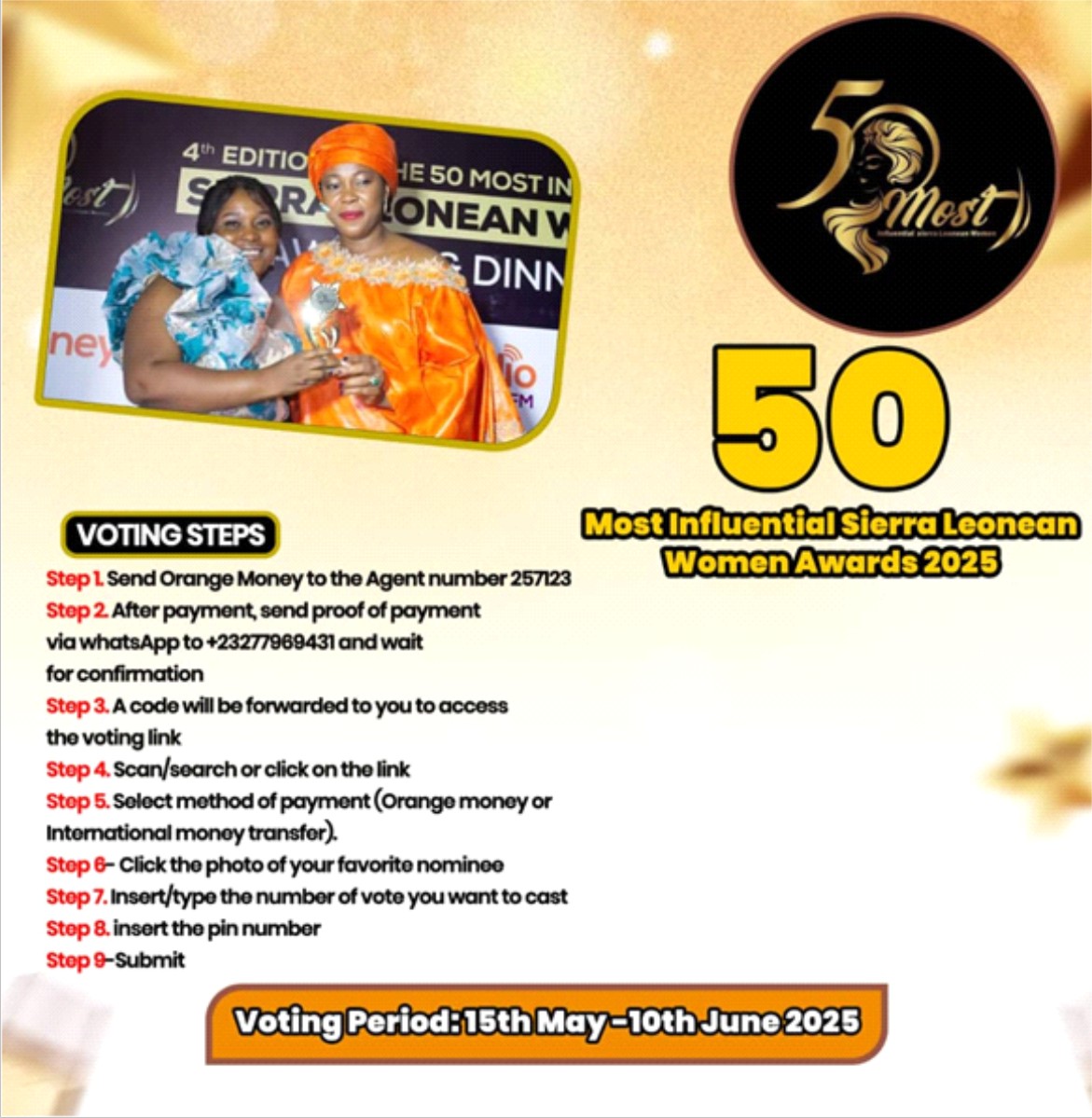 Today! Voting Kicks Off for 50 Most Influential Women Awards - The ...