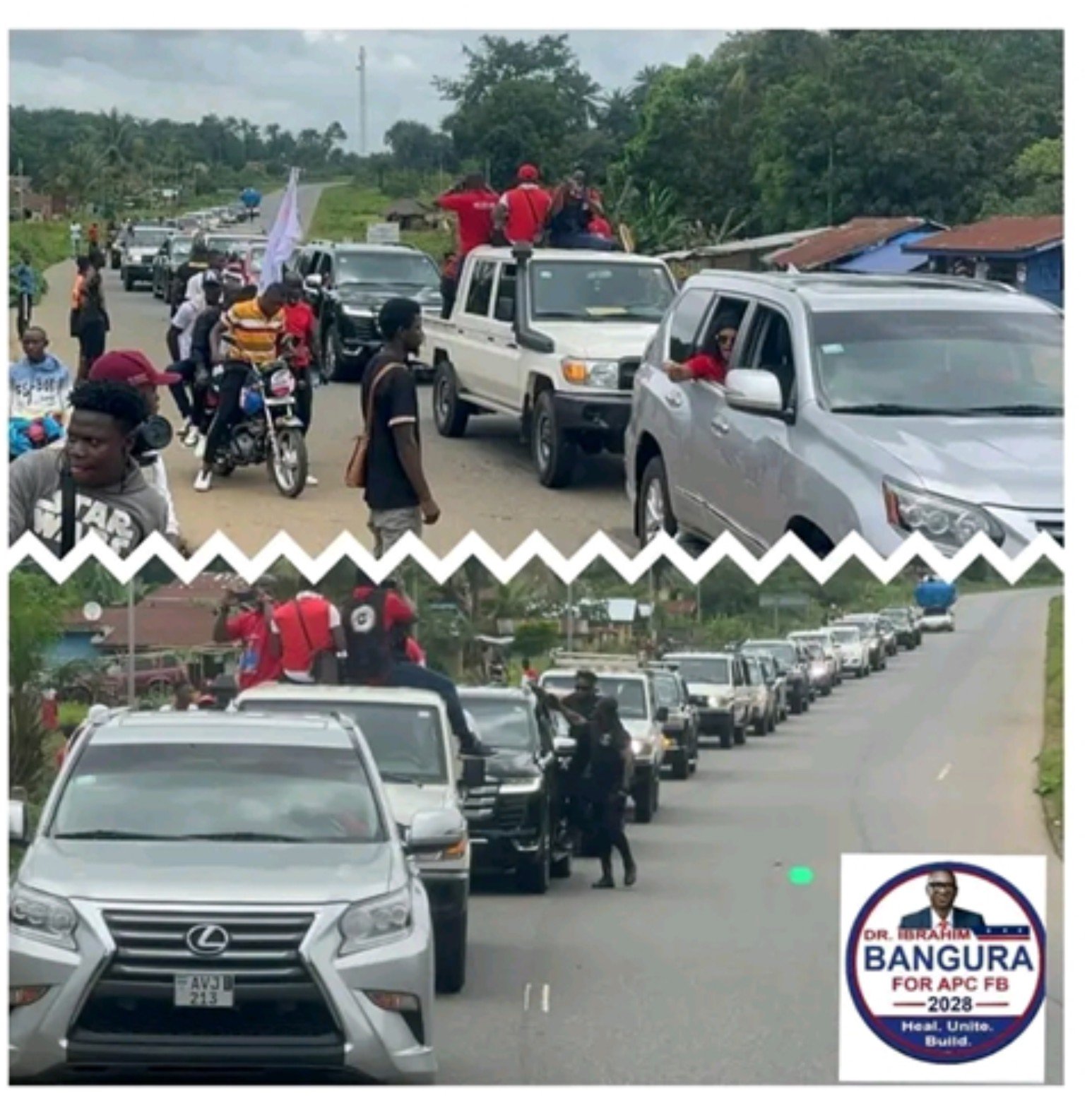 Presumptive APC flagbearer, Dr. Ibrahim Bangura enters his hometown of ...